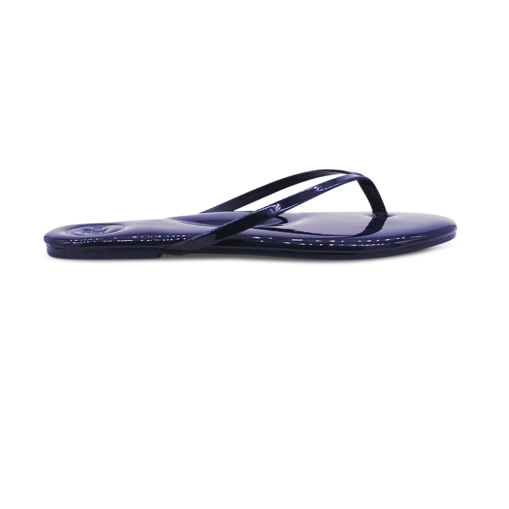 Indie Navy Patent Sandal Flip Flop